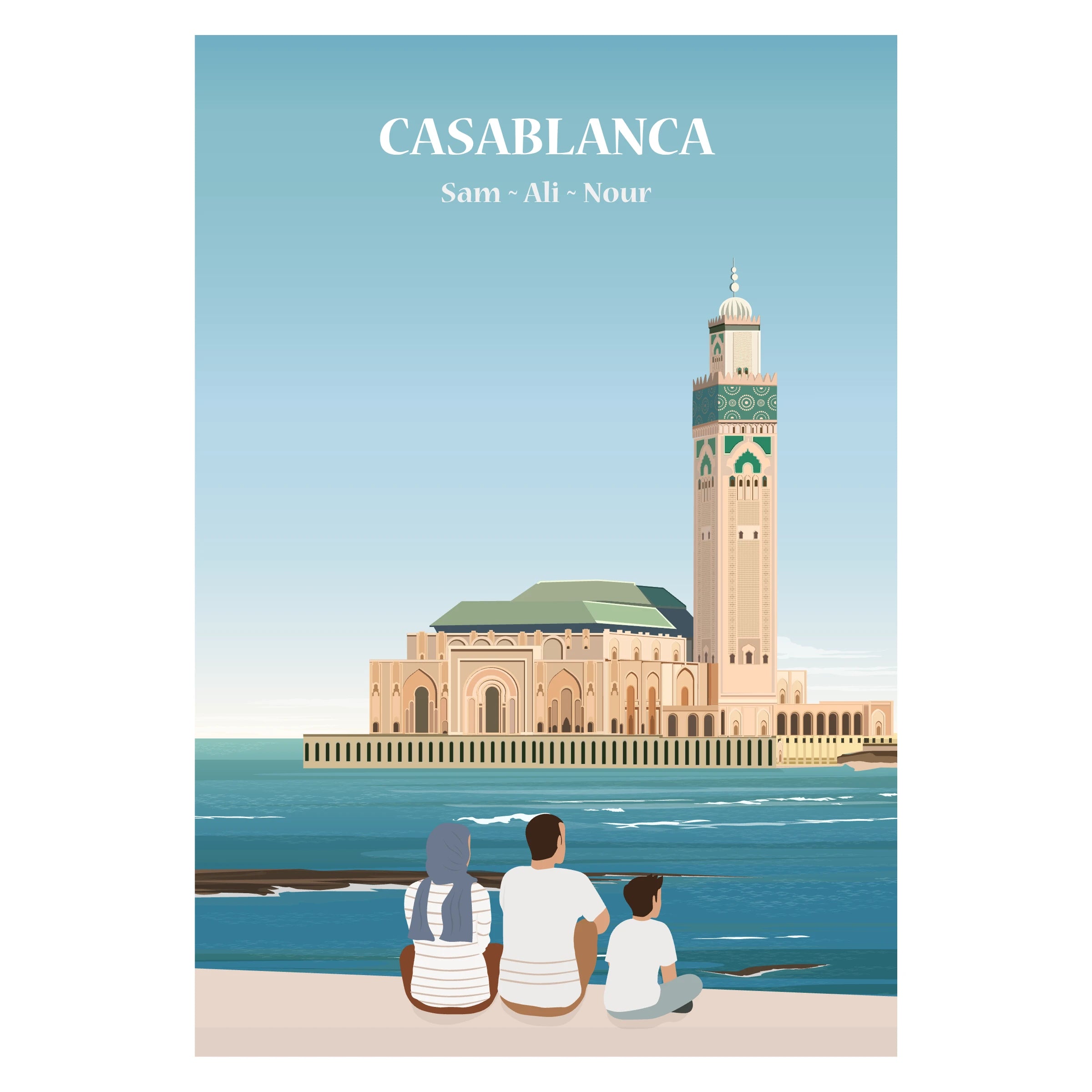 Personalized Casablanca poster for the family – Cactus Moments