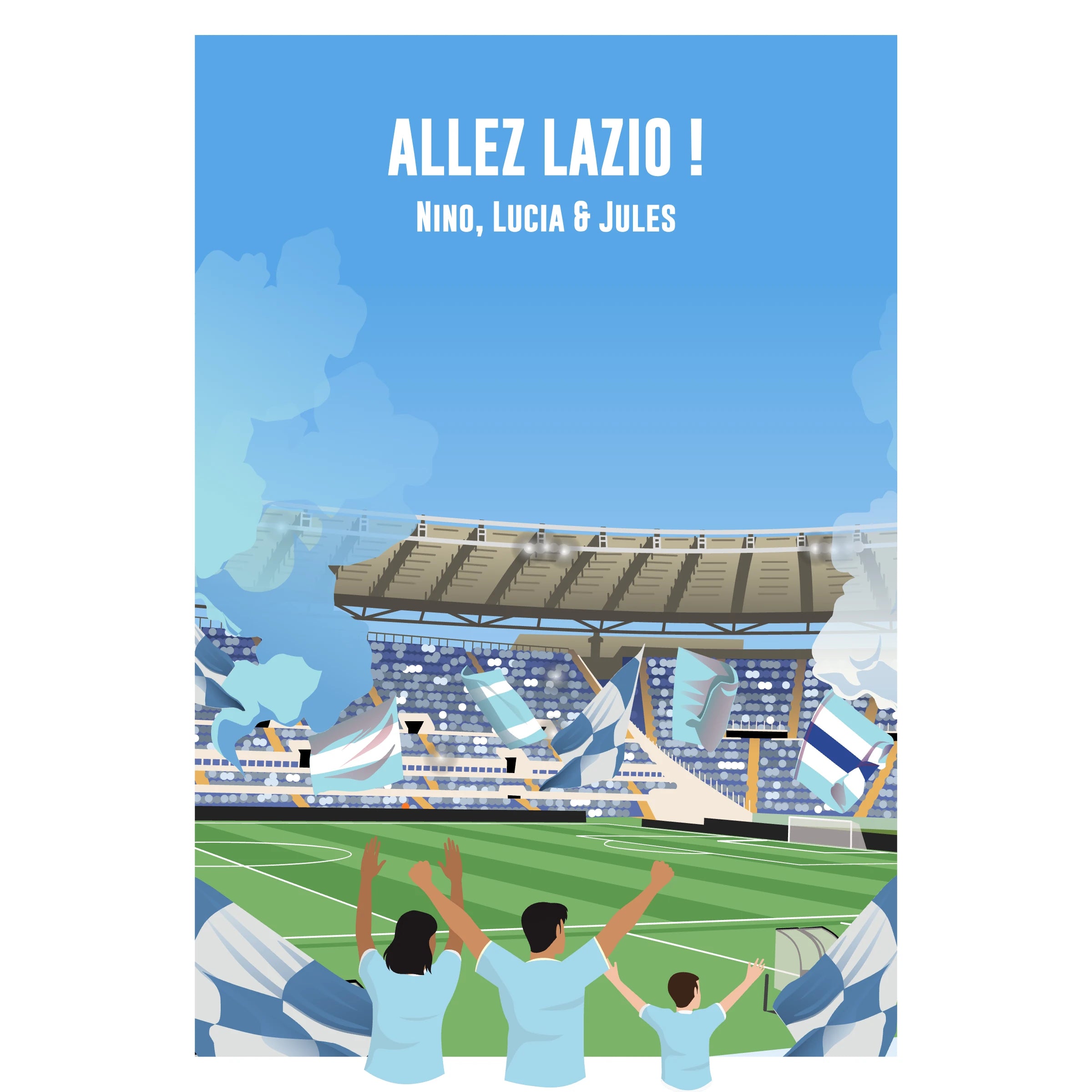 Custom Roma Stadium football poster – Cactus Moments